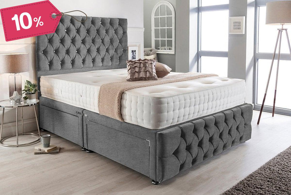 Moscow upholstered divan bed frame