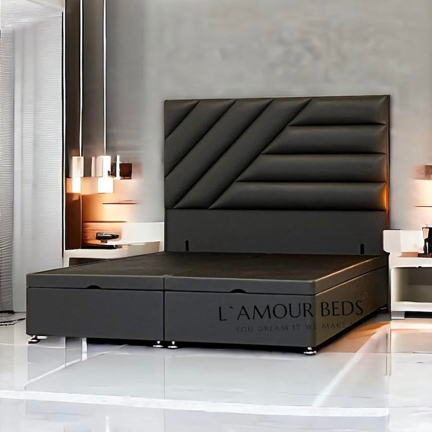 Phoenix Ottoman Gas Lift Double Storage Bed – L'amour Beds