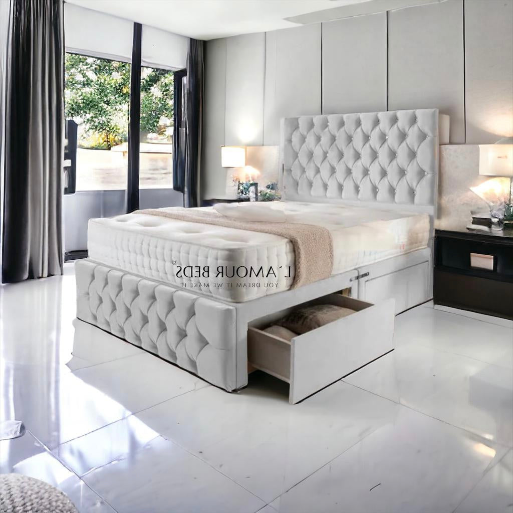 Moscow upholstered divan bed frame